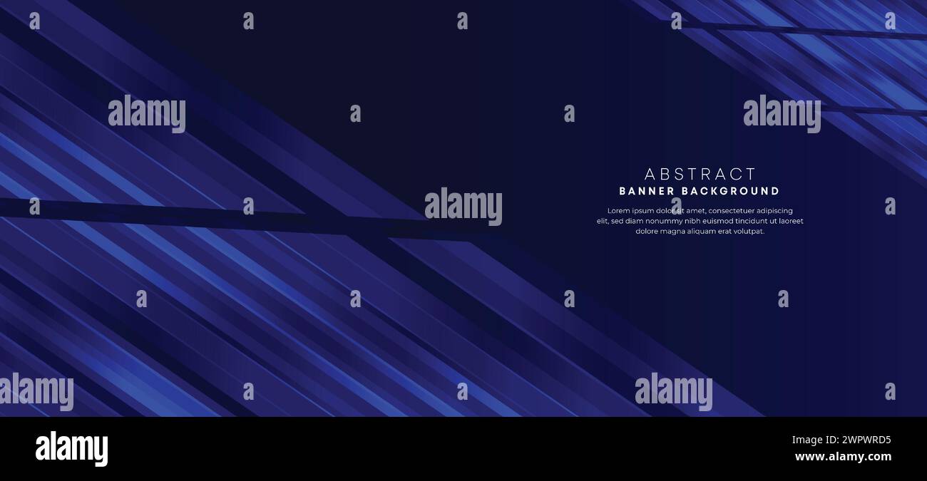 Abstract dark blue gradient overlay background with modern geometric ...