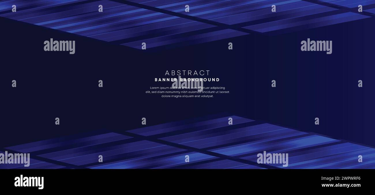 Abstract dark blue gradient overlay background with modern geometric ...