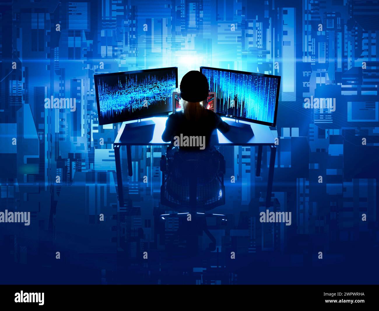 Hackers In Action Computer Security Breach Computer Problems And