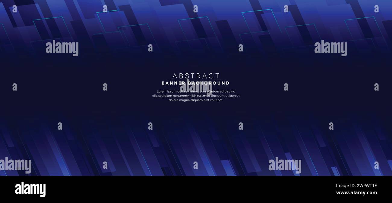 Abstract dark blue gradient overlay background with modern geometric ...