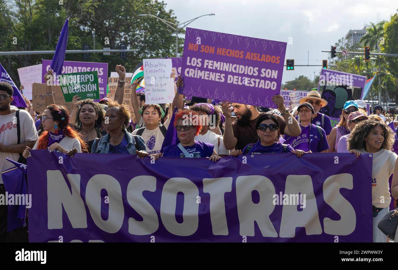 Feminist activists march to commemorate International Women's Day in ...