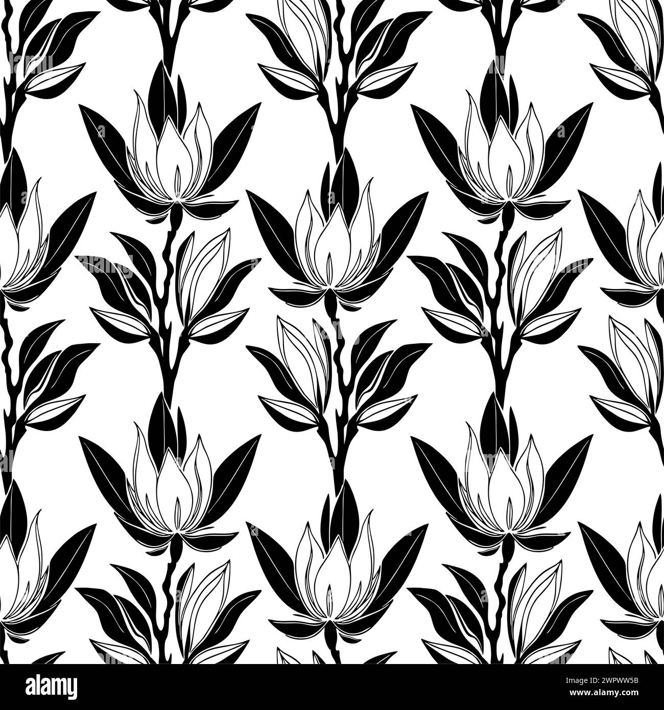 Linear floral Cut Out Stock Images & Pictures - Alamy