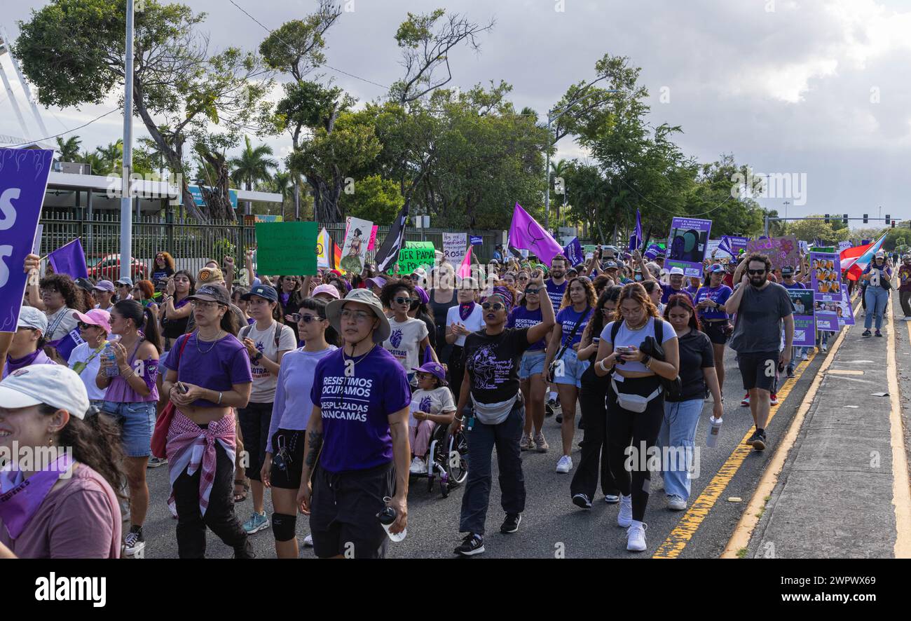 Feminist activists march to commemorate International Women's Day in ...