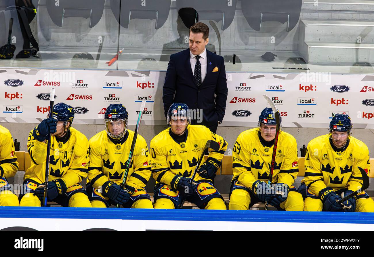 Schweden - Schweiz, Swiss Life Arena, Swiss Ice Hockey Games 2023: Sam ...