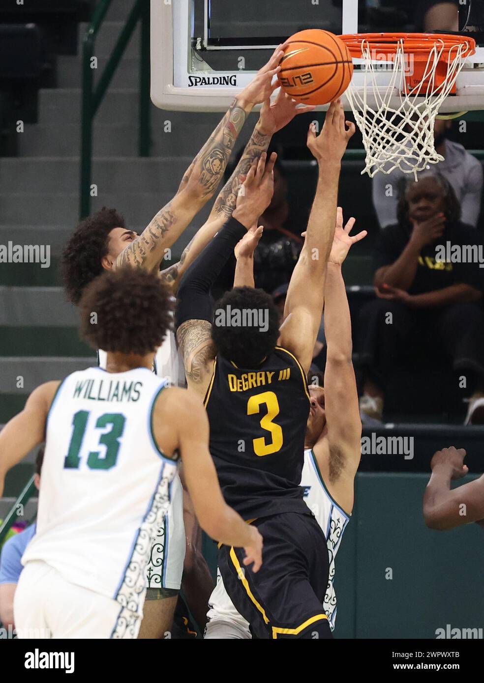 New Orleans, USA. 08th Mar, 2024. Tulane Green Wave center Percy ...