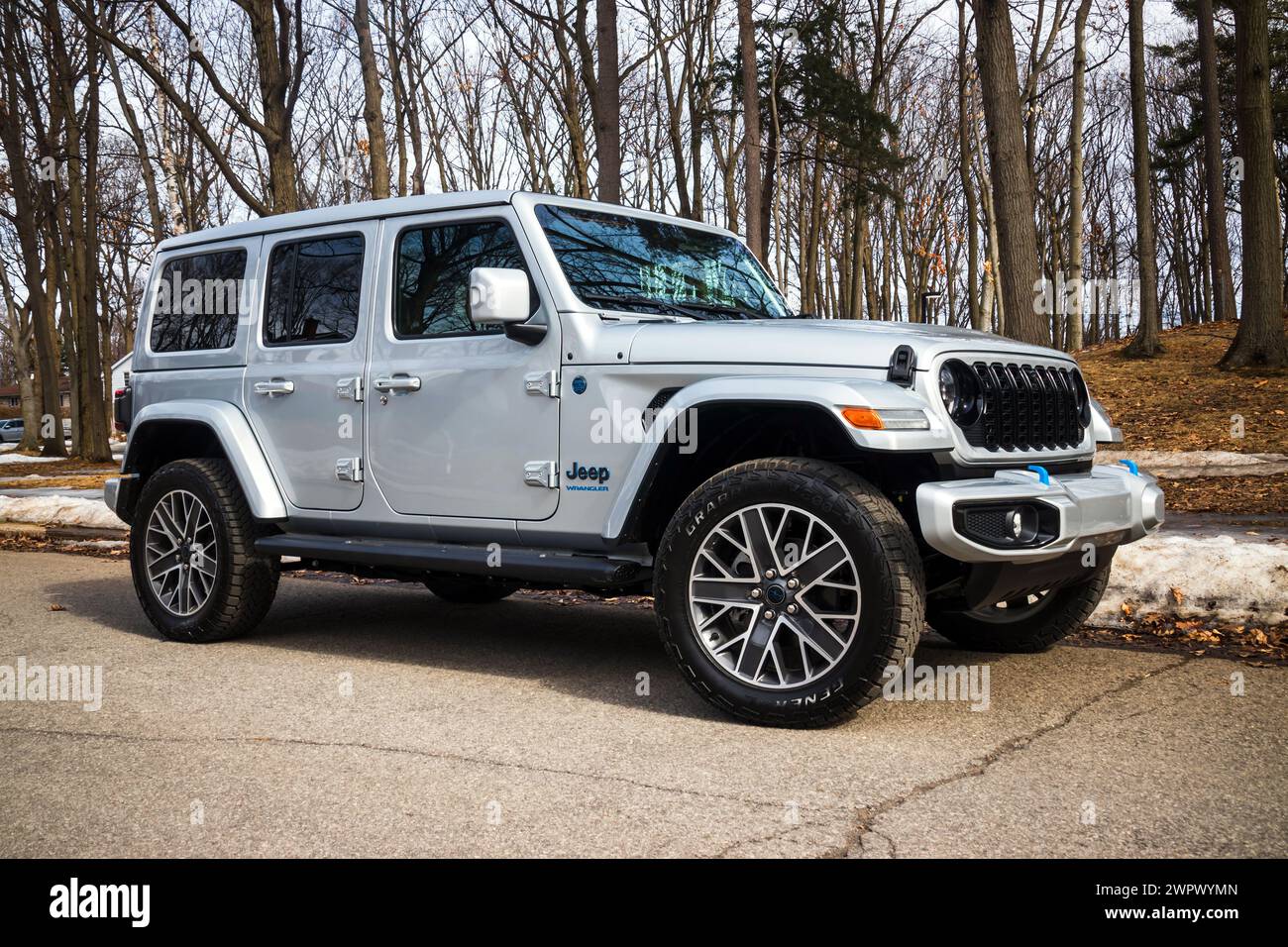 Sorel-Tracy, Canada - March 09 2024 : Jeep Wrangler 4xe High Altitude ...