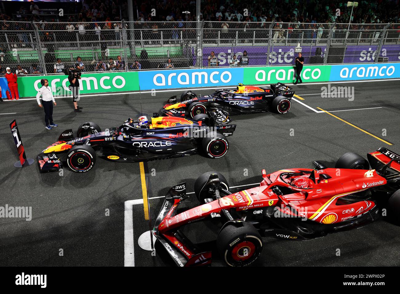 Jeddah, Saudi Arabia. 09th Mar, 2024. Race winner Max Verstappen (NLD ...