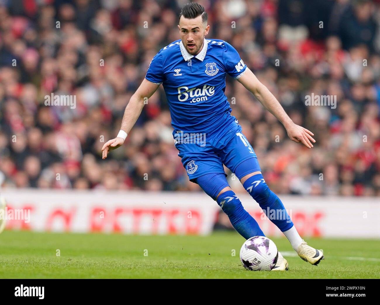 Manchester, UK. 9th Mar, 2024. Jack Harrison of Everton during the ...