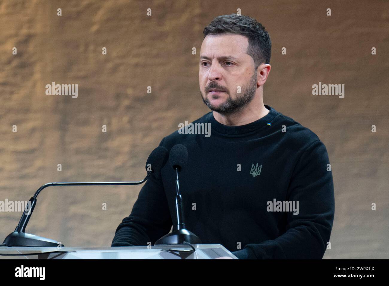 Kiev, Ukraine. 09 March, 2024. Ukrainian President Volodymyr Zelenskyy ...