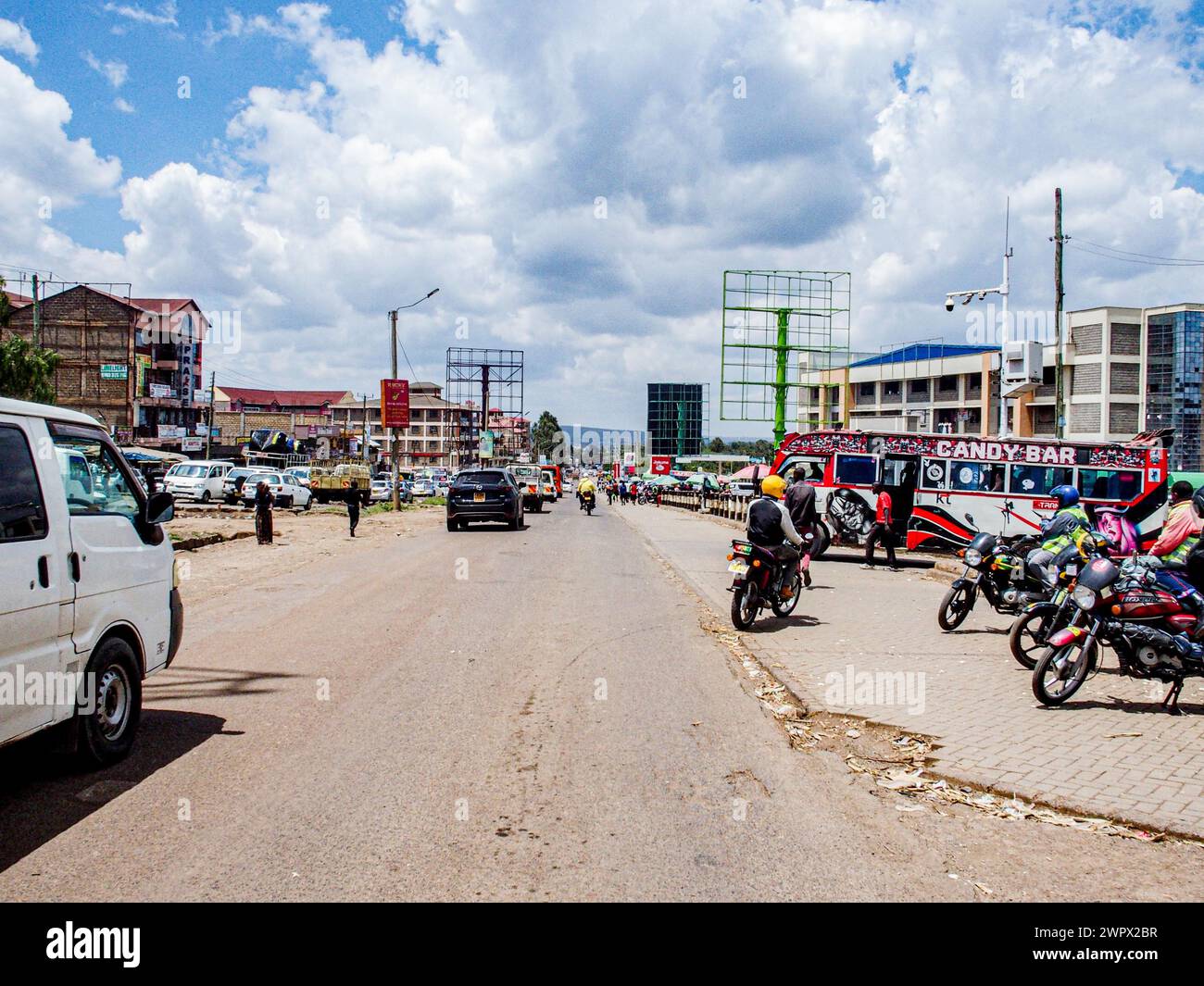 Nairobi, Nairobi, Kenya. 7th Mar, 2024. A matatu turns into traffic in ...
