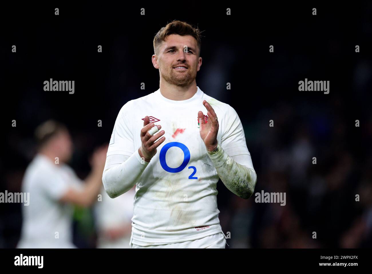 London, UK. 9th Mar 2024. England's Henry Slade after the Guinness Six ...
