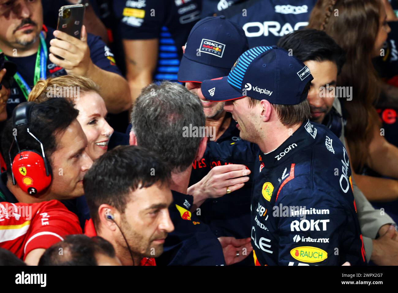 Jeddah, Saudi Arabia. 09th Mar, 2024. Race winner Max Verstappen (NLD ...