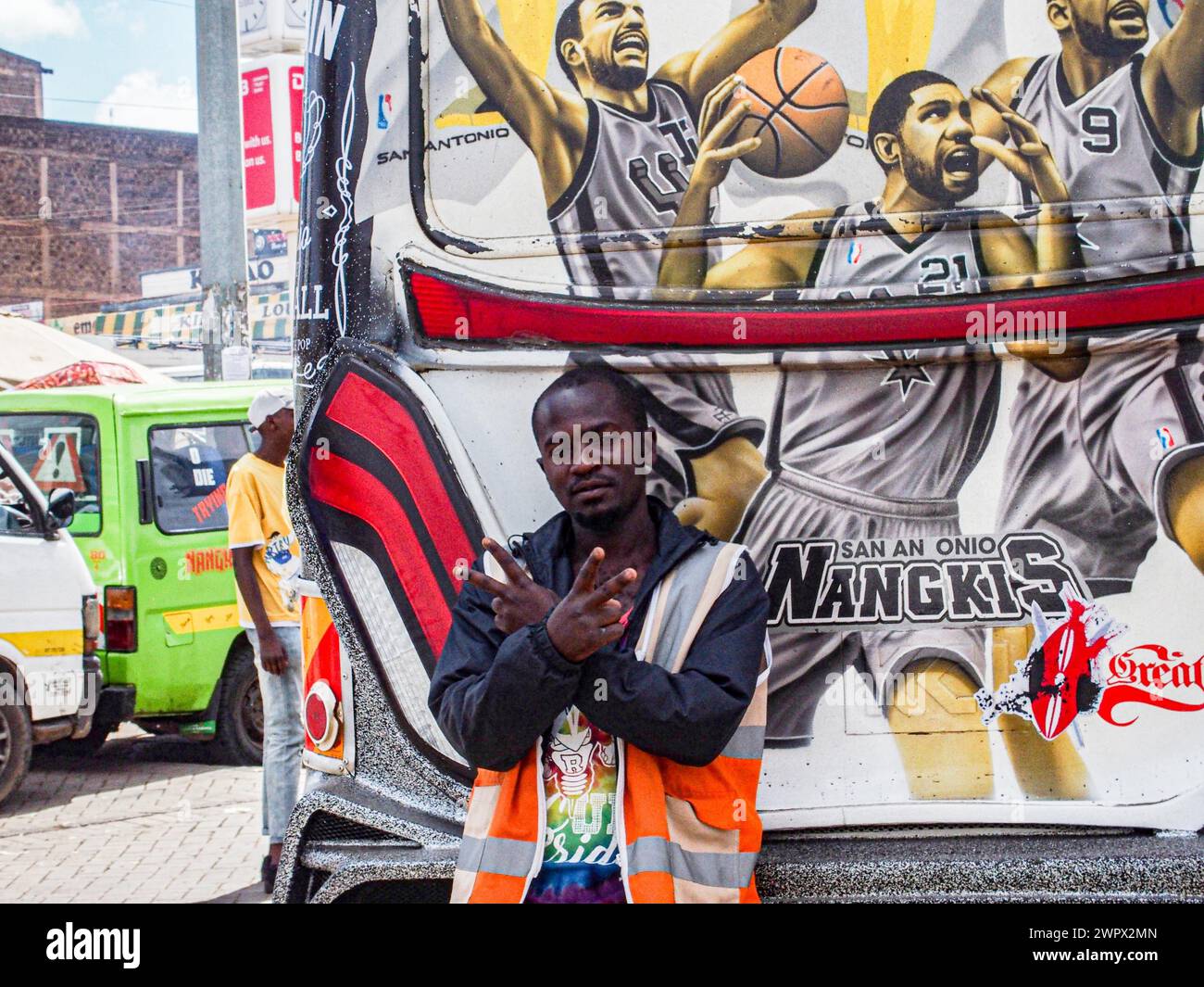Nairobi, Nairobi, Kenya. 7th Mar, 2024. A man gestures with arms ...