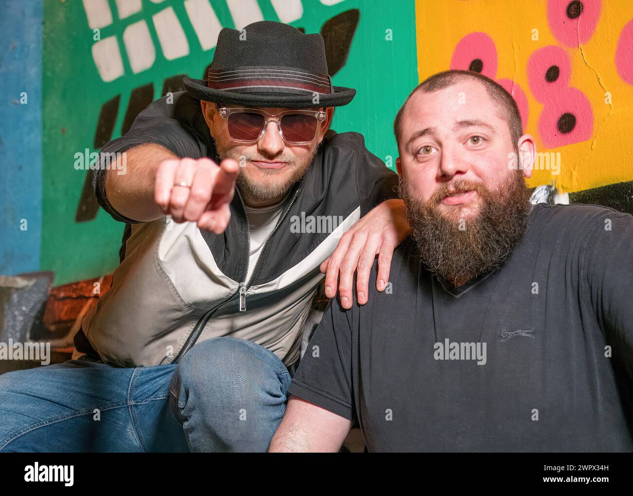 Robert lavington and luke grainger whisky stain hi-res stock ...