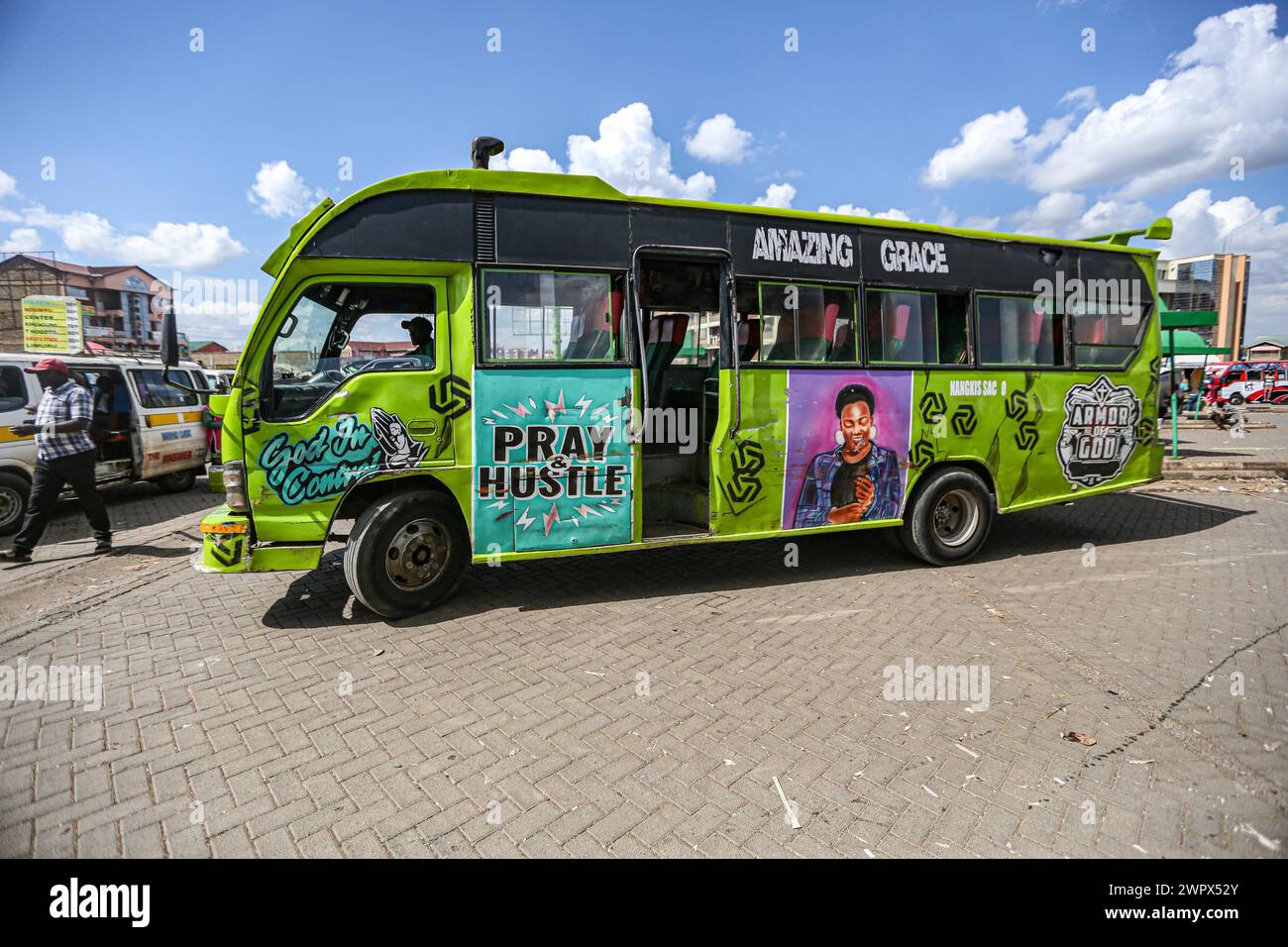 Nairobi, Nairobi, Kenya. 9th Mar, 2024. A side, full body view of a ...