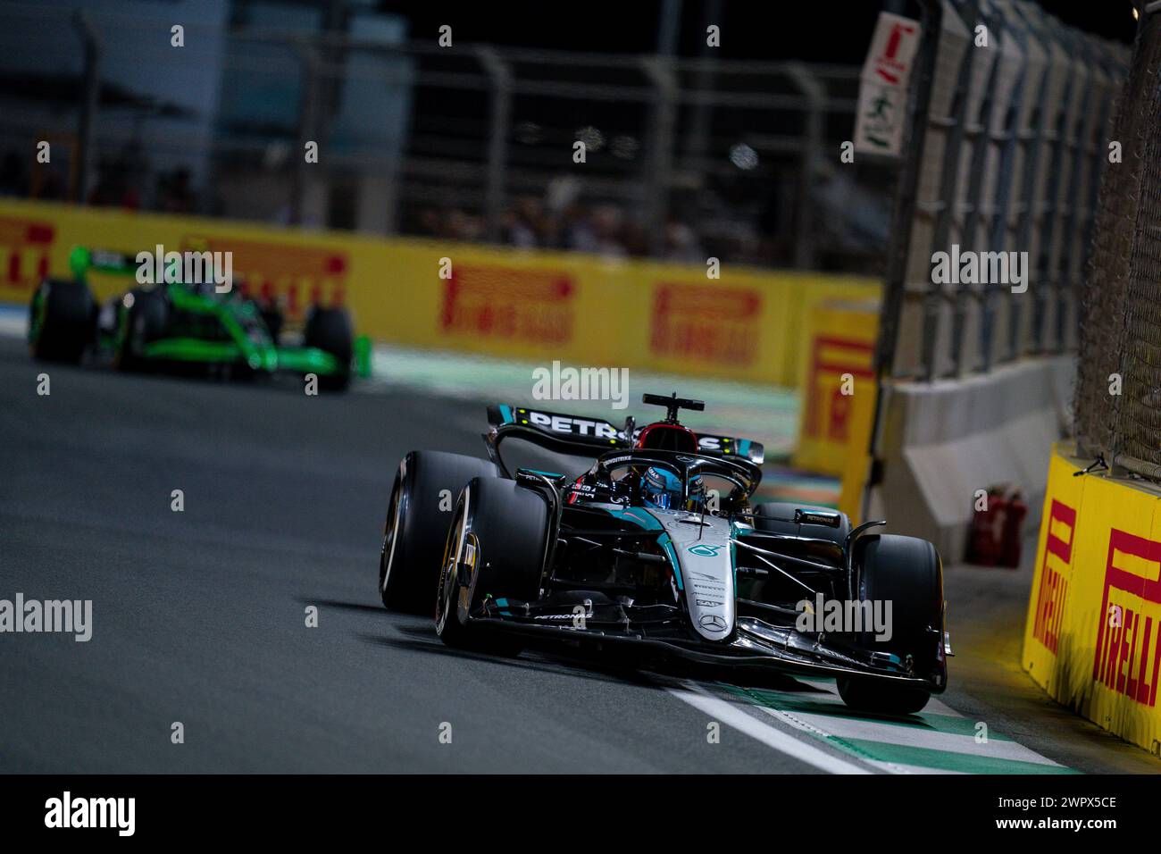 March 9, 2024, Jeddah, Saudi Arabia: British driver GEORGE RUSSEL ...