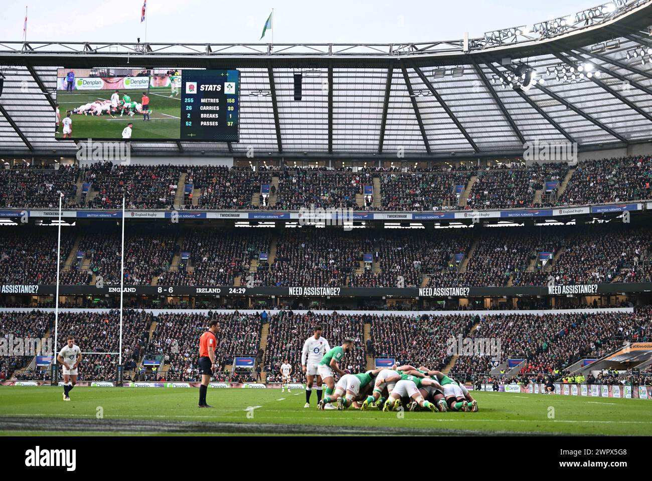 9th March 2024; Twickenham Stadium, London, England: Six Nations ...