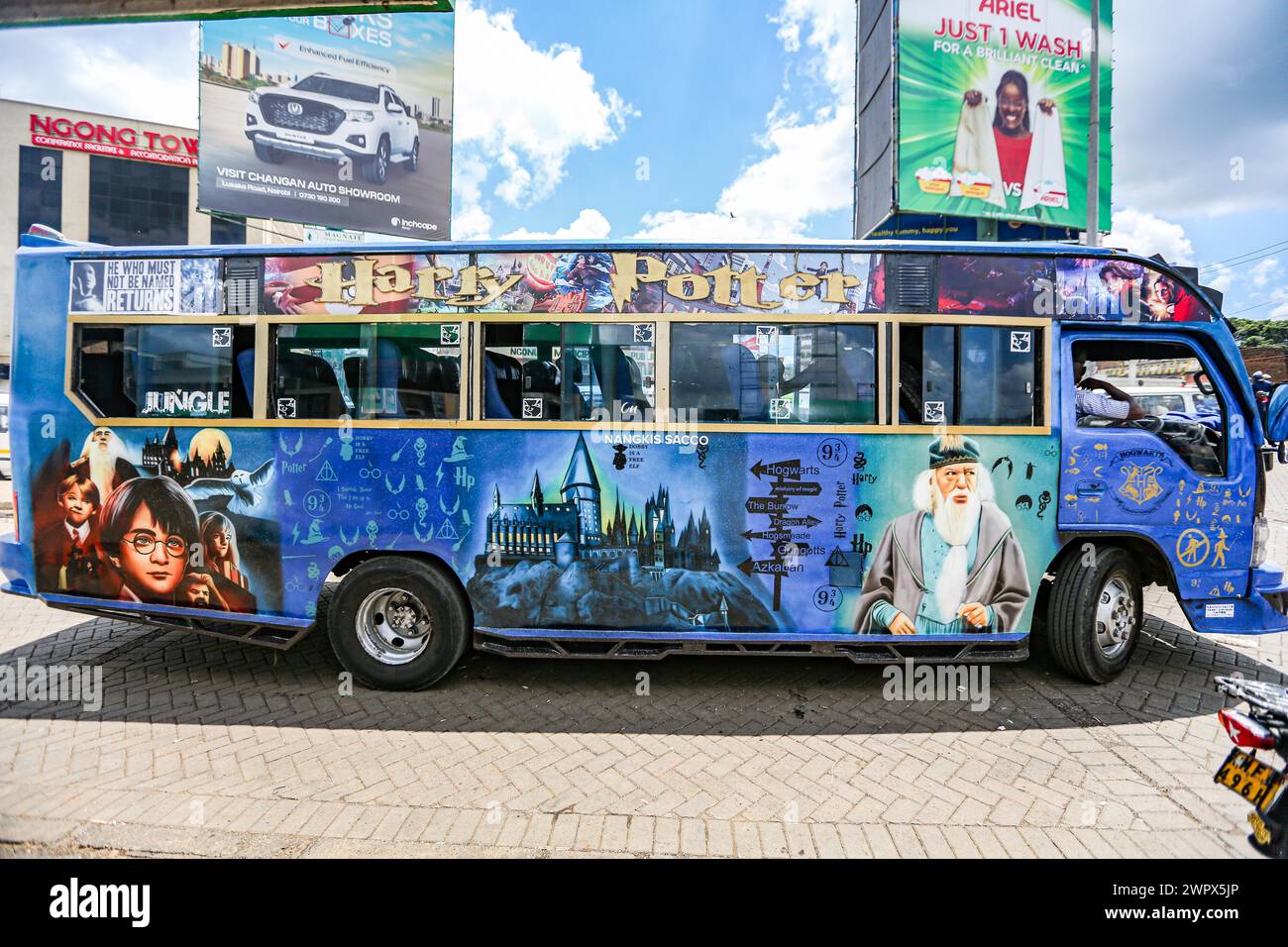 Nairobi, Nairobi, Kenya. 9th Mar, 2024. A side, full body view of a ...
