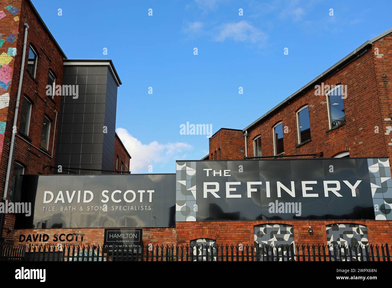 The Refinery at restored industrial buildings in the Sandy Row ...