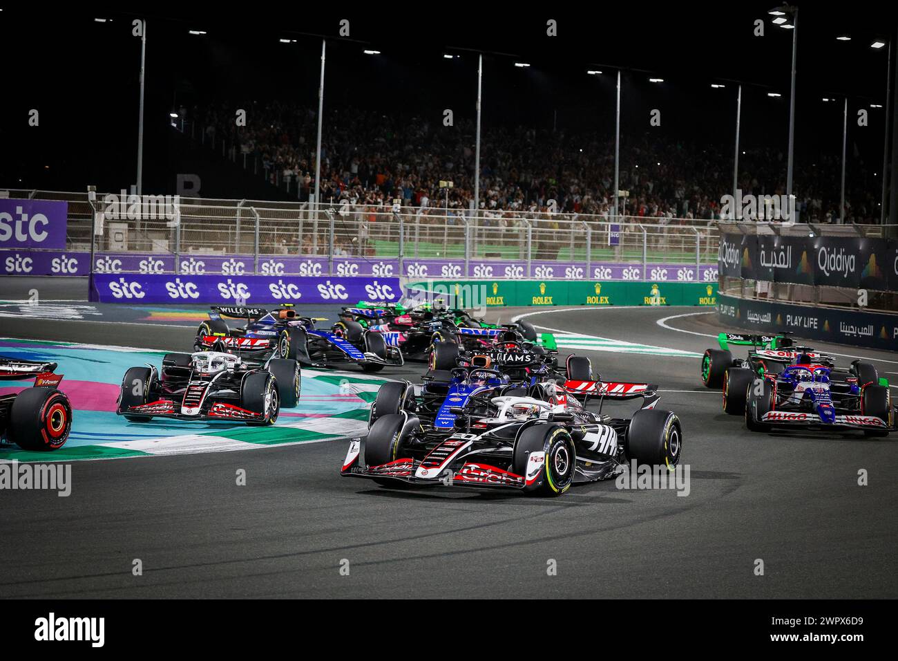 Jeddah, Arabie Saoudite. 09th Mar, 2024. 20 MAGNUSSEN Kevin (den), Haas ...