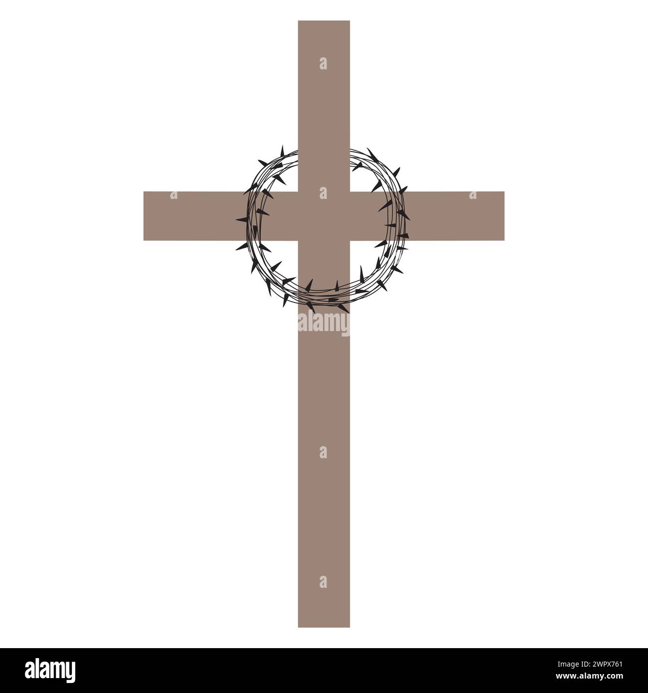 Church logo cross jesus crown Cut Out Stock Images & Pictures - Alamy