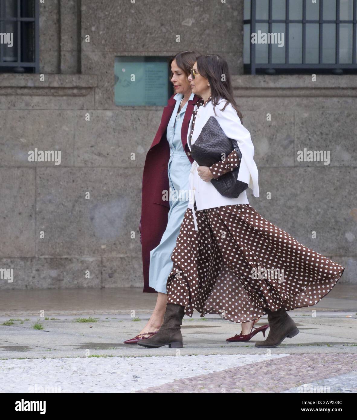 Bergamo, . 09th Mar, 2024. Cristina Parodi and her friend and partner ...