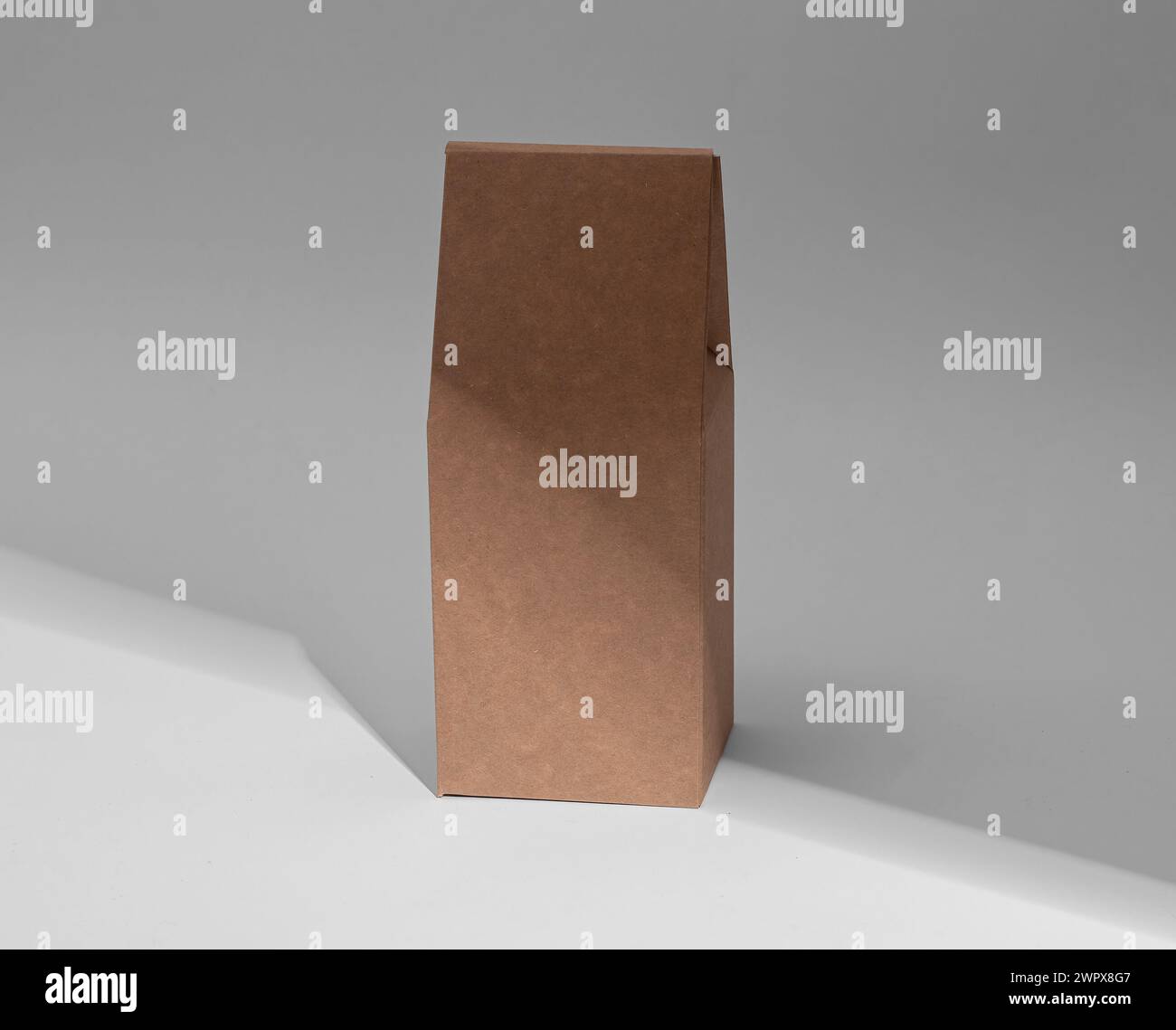 Kraft tall product package, high vertical box. Upright carton packing ...