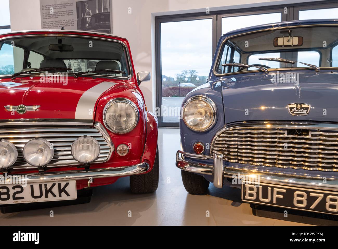 Sparkford.Somerset.United Kingdom.January 7th 2024.A Classic Mini ...