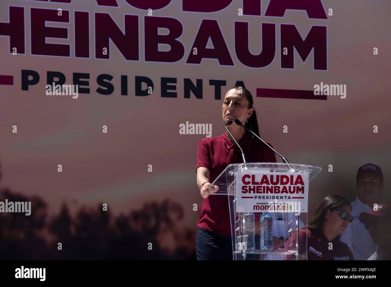 Morelia, Mexico. 09th Mar, 2024. Dra. Claudia Sheinbaum during her ...
