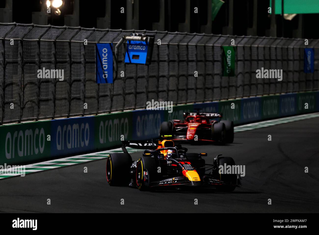 Jeddah, Saudi Arabia. 09th Mar, 2024. Sergio Perez (MEX) Red Bull ...