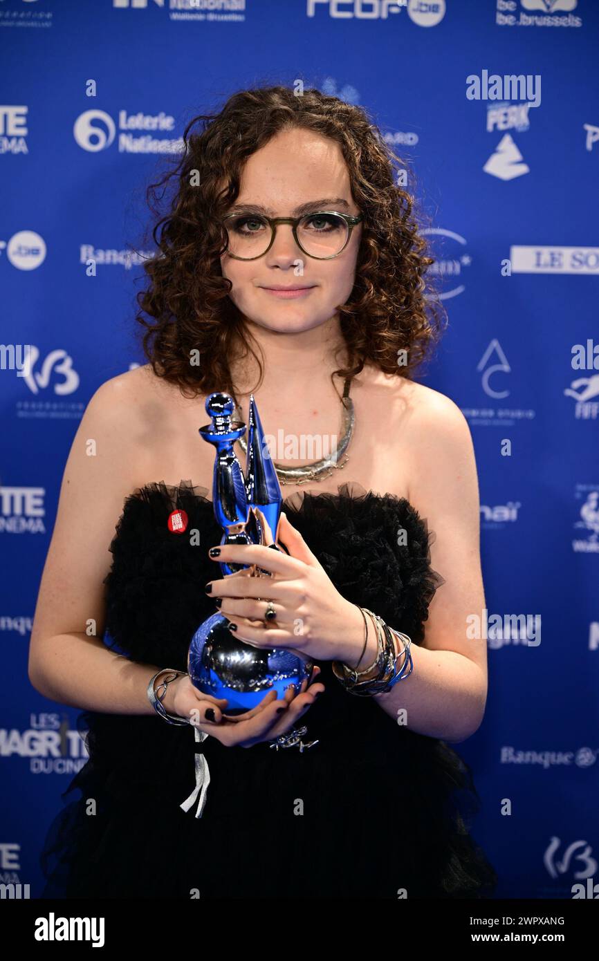 Brussels, Belgium. 09th Mar, 2024. Zelda Samson, Most promising actress ...