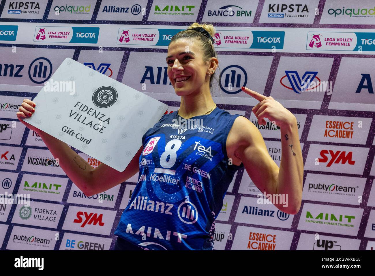 Milan, Italy. 09th Mar, 2024. Alessia Orro (Allianz VV Milano) during ...