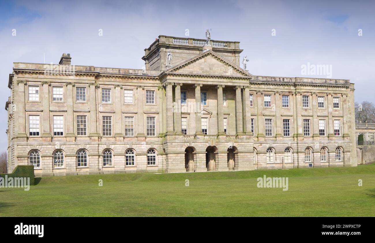 Lyme Park, Elizabethan 16th century mansion of baroque and Palladian ...
