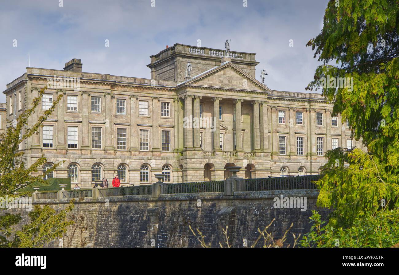 Lyme Park, Elizabethan 16th century mansion of baroque and Palladian ...