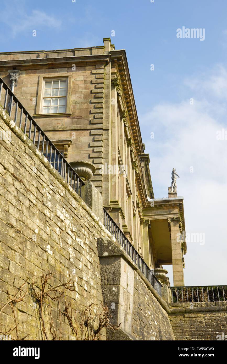 Lyme Park, Elizabethan 16th century mansion of baroque and Palladian ...