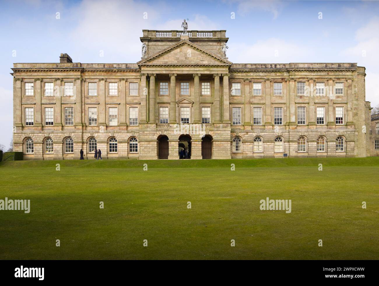 Lyme Park, Elizabethan 16th century mansion of baroque and Palladian ...