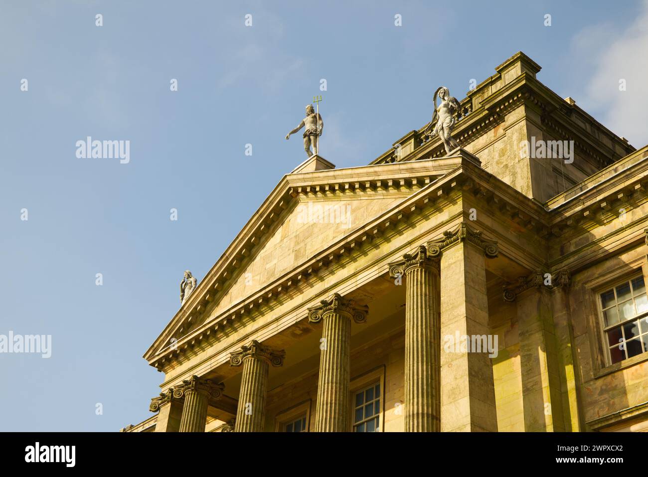 Lyme Park, Elizabethan 16th century mansion of baroque and Palladian ...