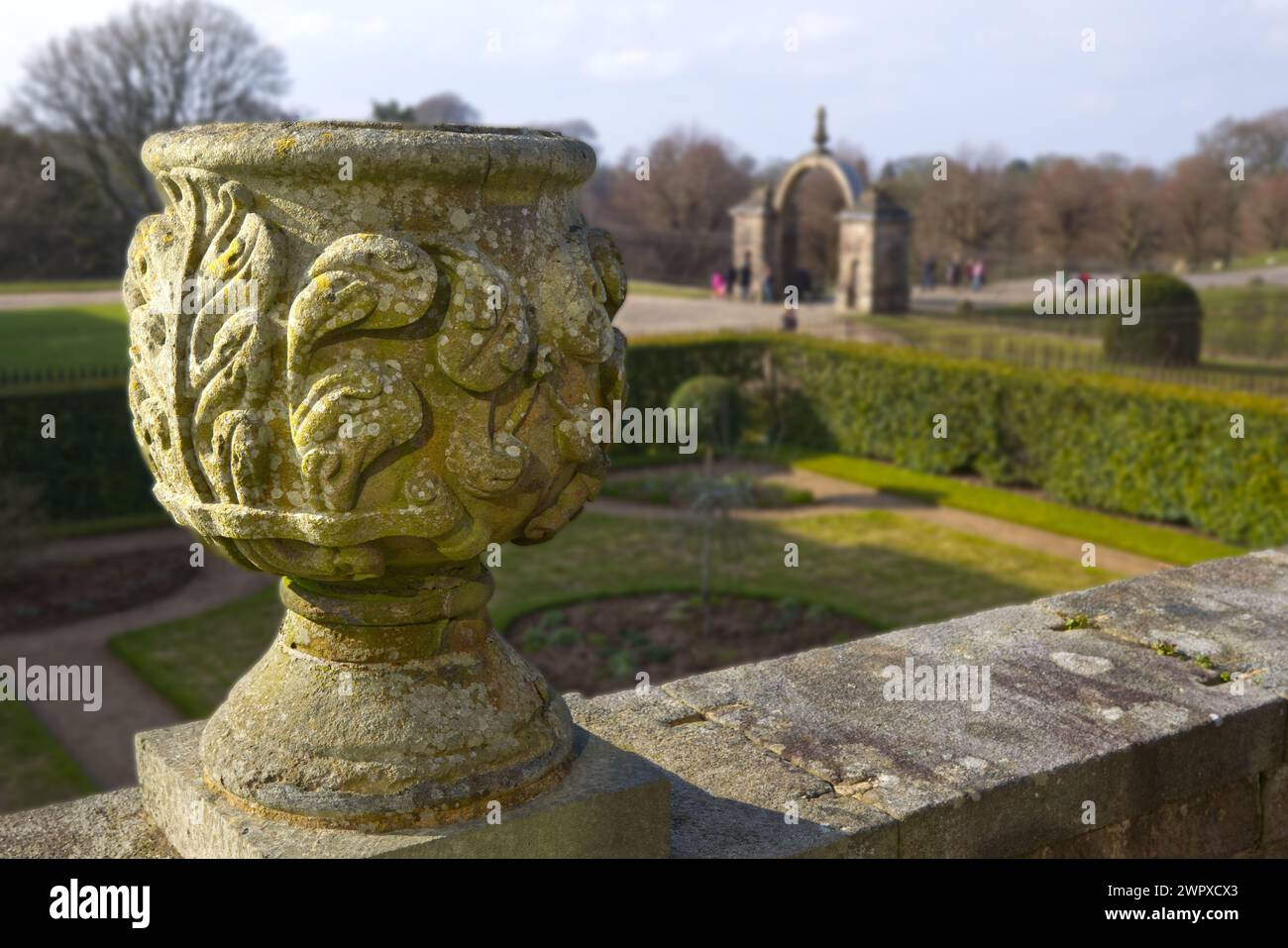 Lyme Park, Elizabethan 16th century mansion of baroque and Palladian ...