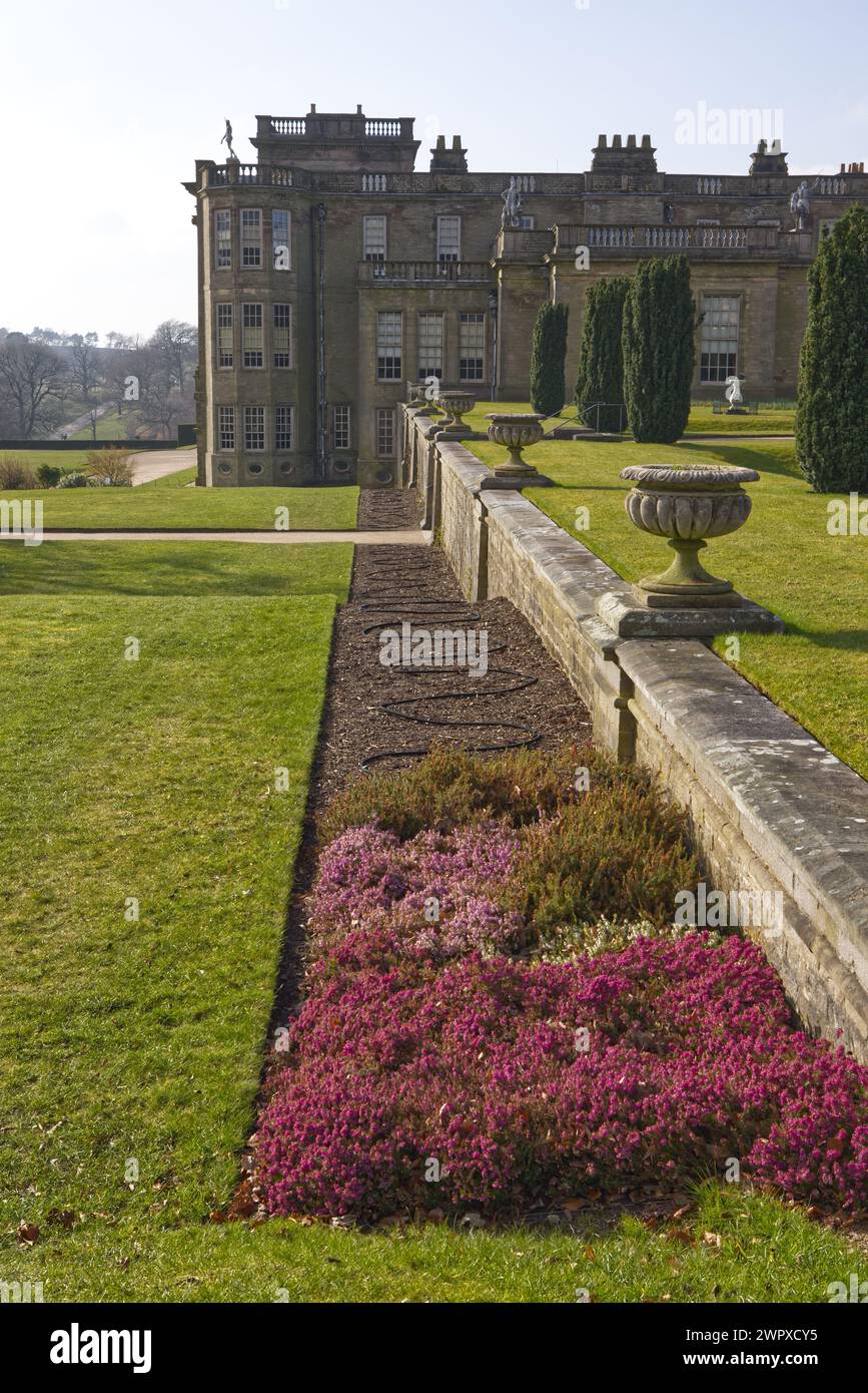 Lyme Park, Elizabethan 16th century mansion of baroque and Palladian ...