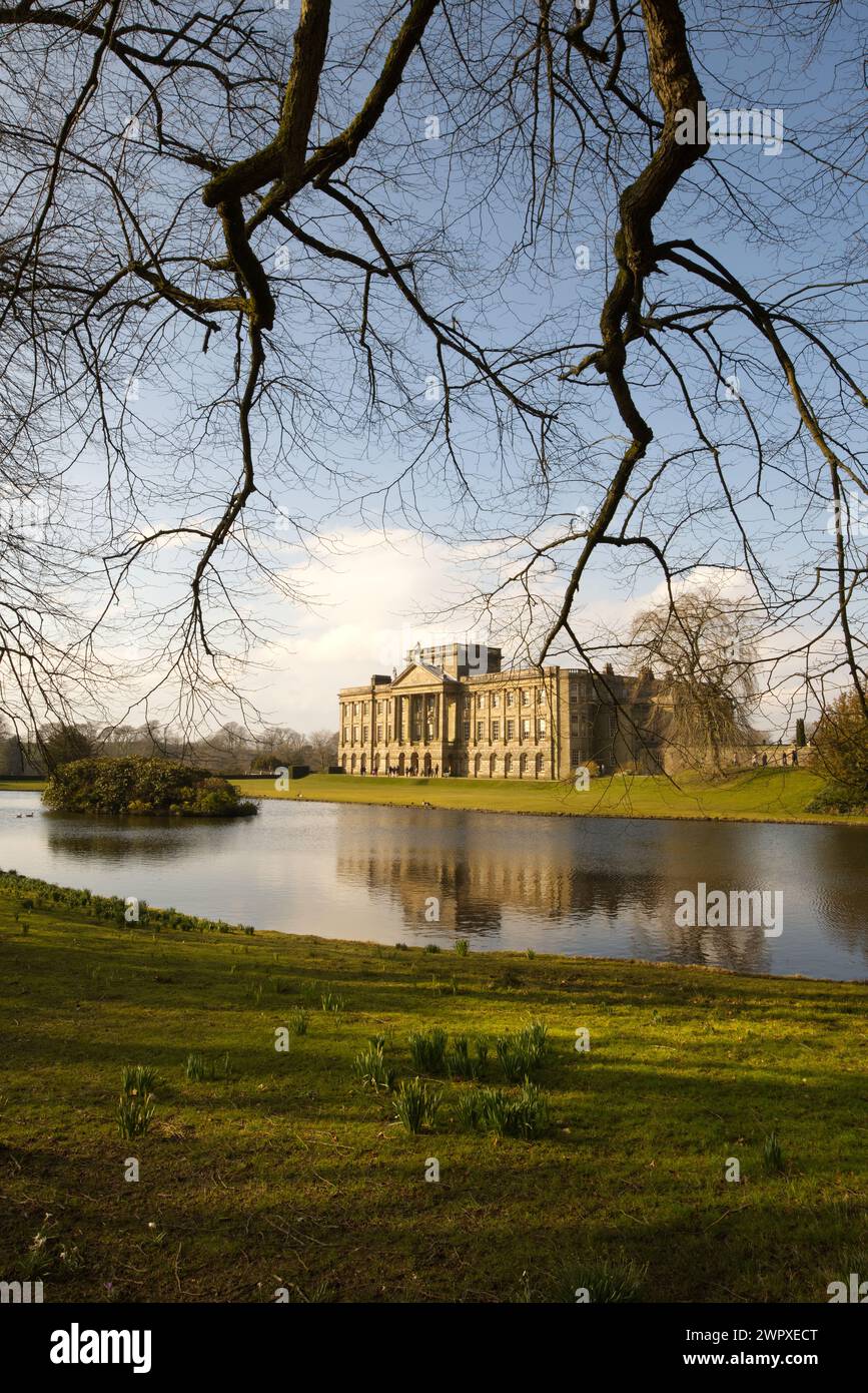 Lyme Park, Elizabethan 16th century mansion of baroque and Palladian ...