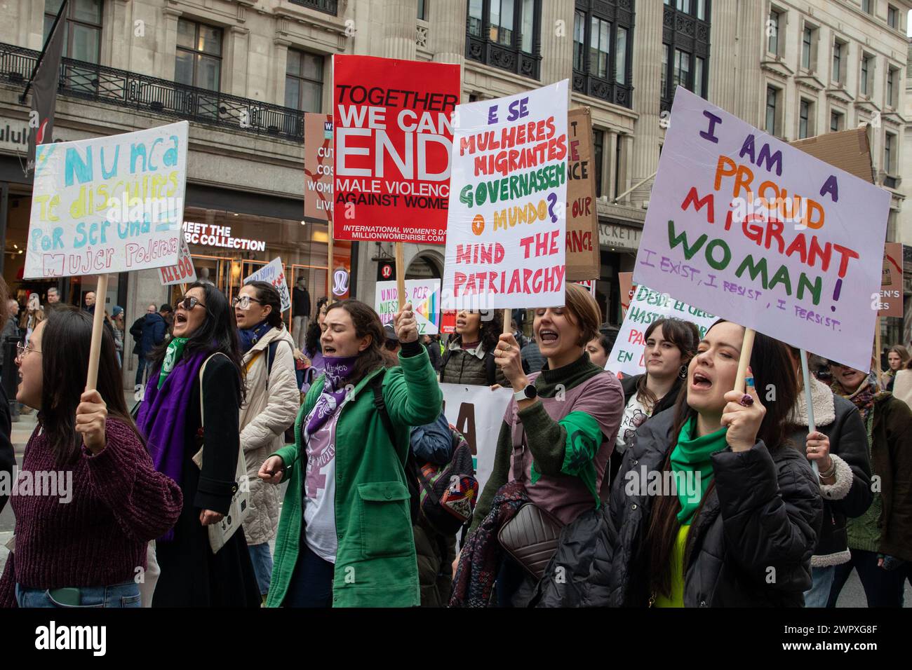 London, UK. 9th Mar 2024. Women have gathered for the annual "Million ...