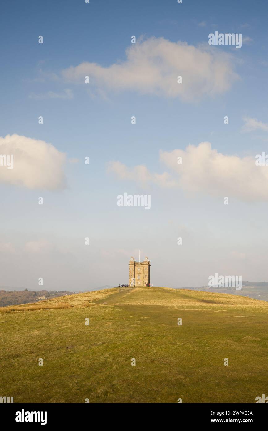 The Cage, an Elizabethan 16th Century tower at Lyme Park within the ...