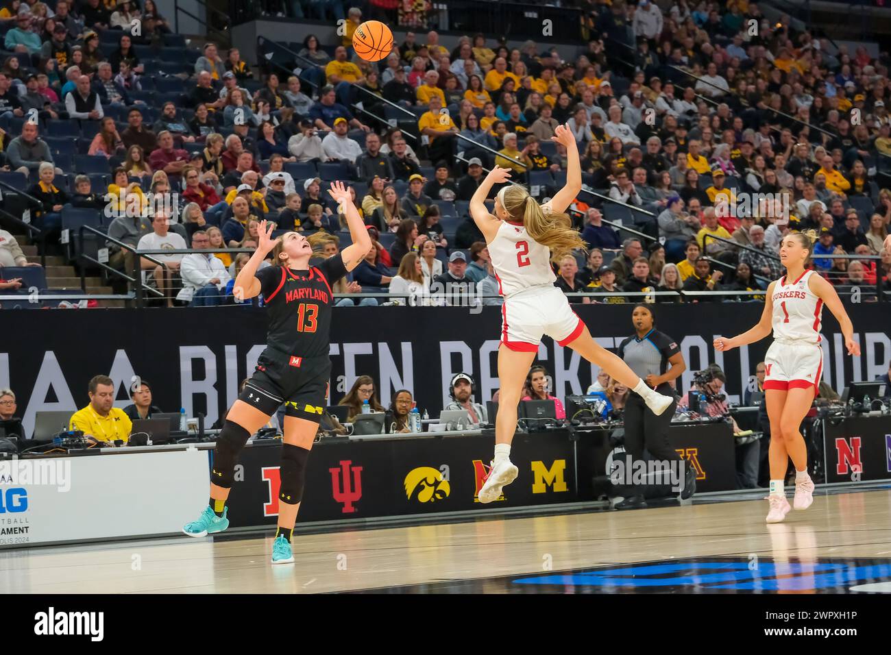 Minneapolis, Minnesota, USA. 9th Mar, 2024. Maryland Terrapins guard ...