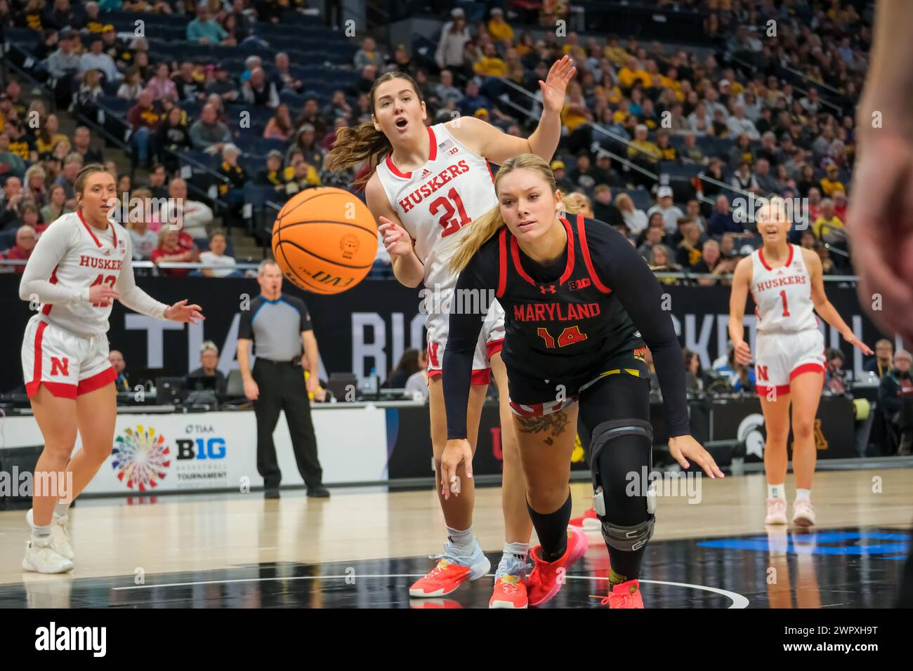Minneapolis, Minnesota, USA. 9th Mar, 2024. Nebraska Cornhuskers ...