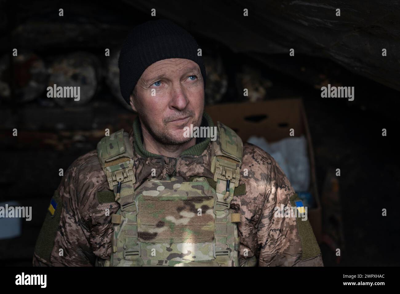 A soldier from a L119 Howitzer unit in Ukraine’s 80th Air Assault ...
