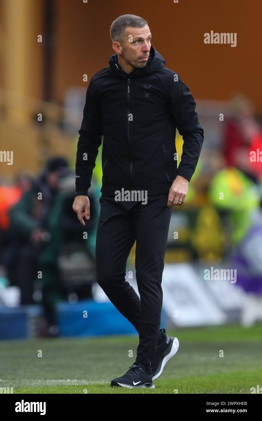 Gary O'Neil manager of Wolverhampton Wanderers during the Premier ...