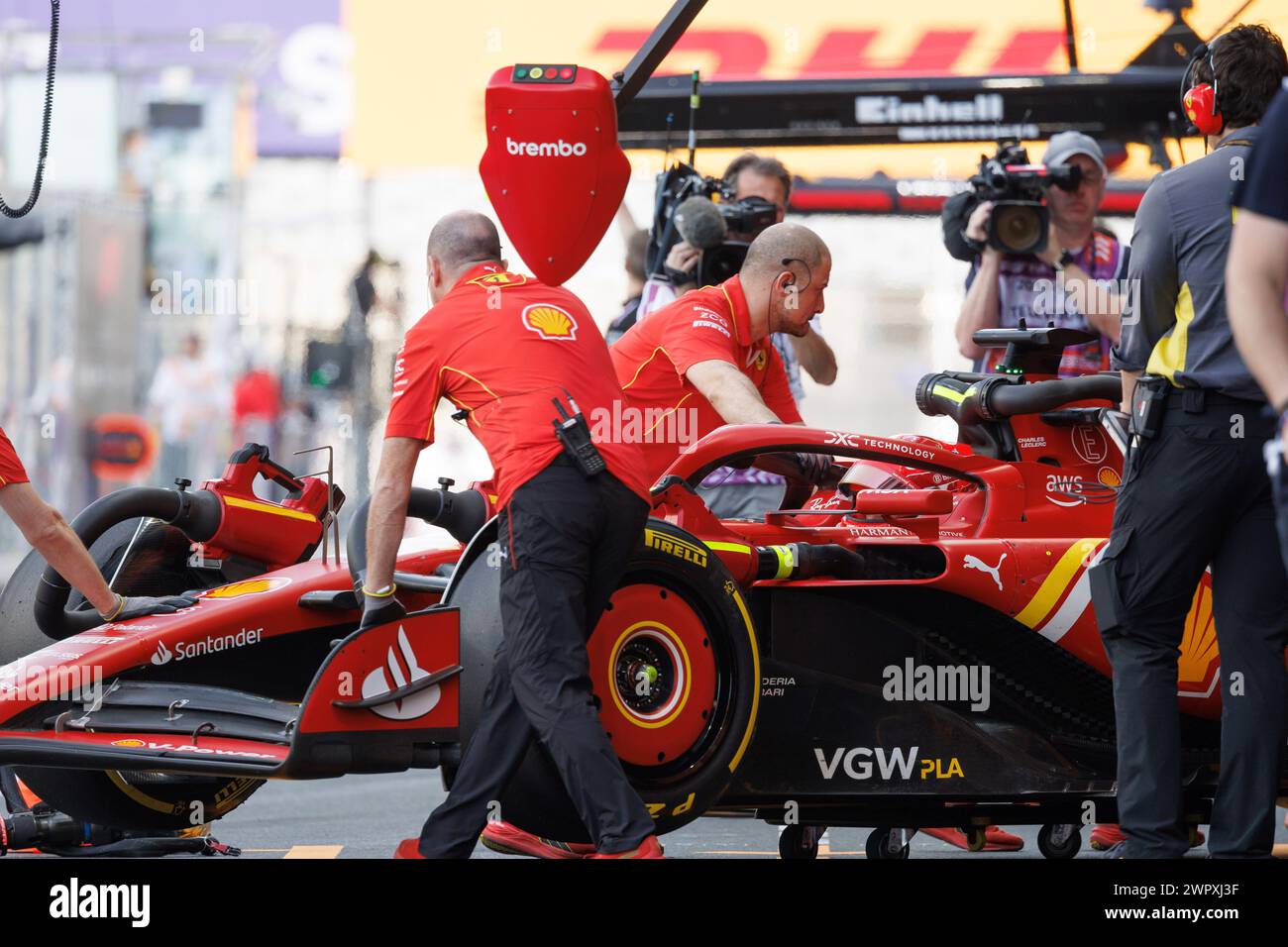 Jeddah, Saudi Arabia. 8th Mar, 2024. #16 Charles Leclerc (MCO, Scuderia Ferrari), F1 Grand Prix ...