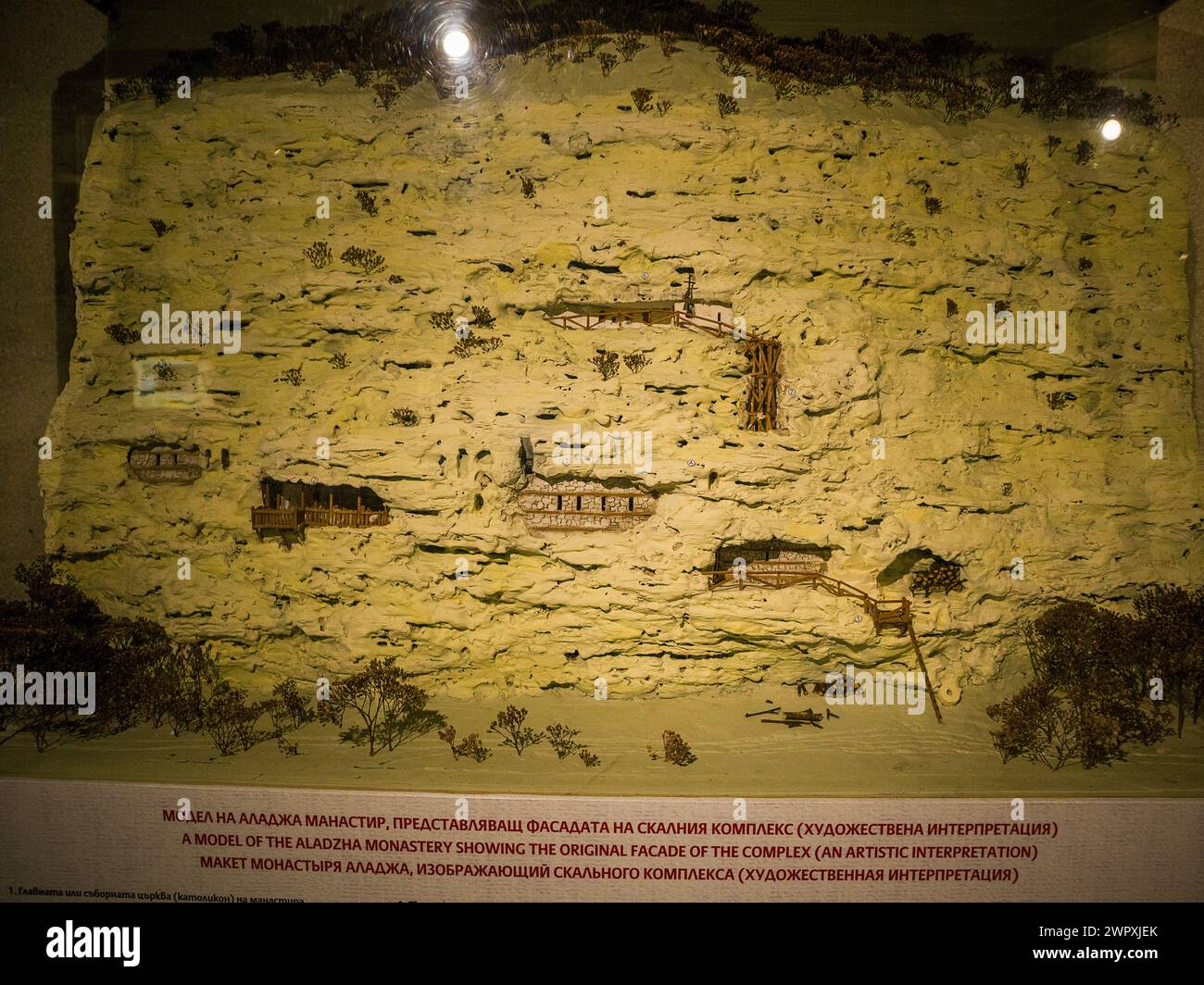 Aladzha Monastery medieval Orthodox Christian cave monastery. Aladzha ...