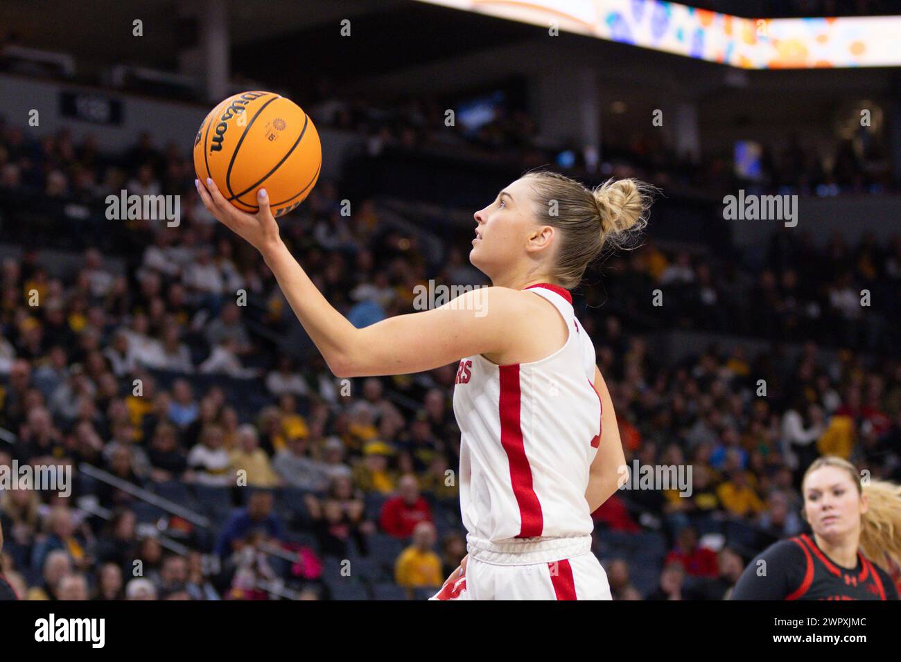 MINNEAPOLIS, MN - MARCH 16: Nebraska Cornhuskers guard Jaz Shelley (1 ...