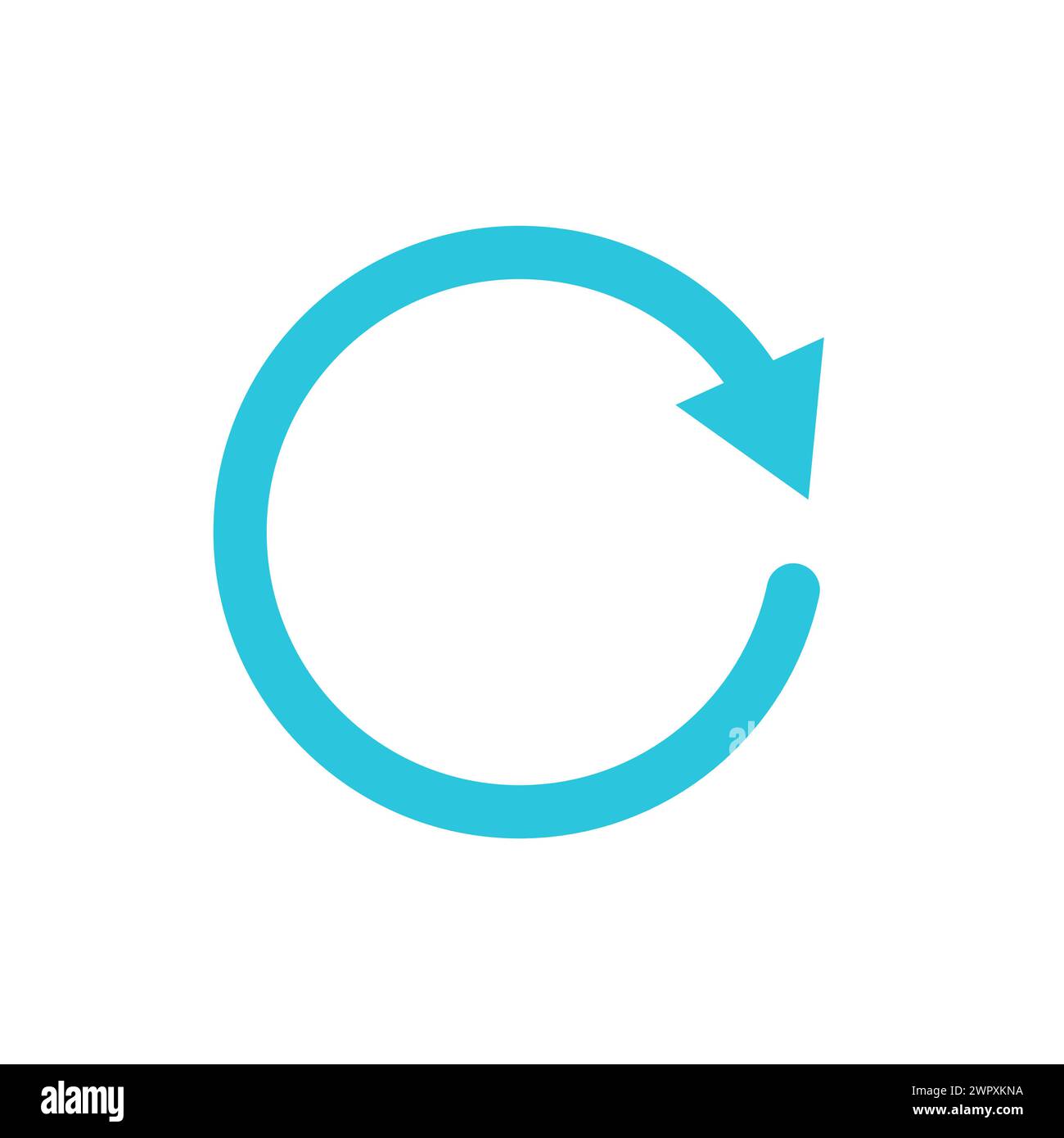 Reload, refresh icon. Isolated on white background. From blue icon set ...